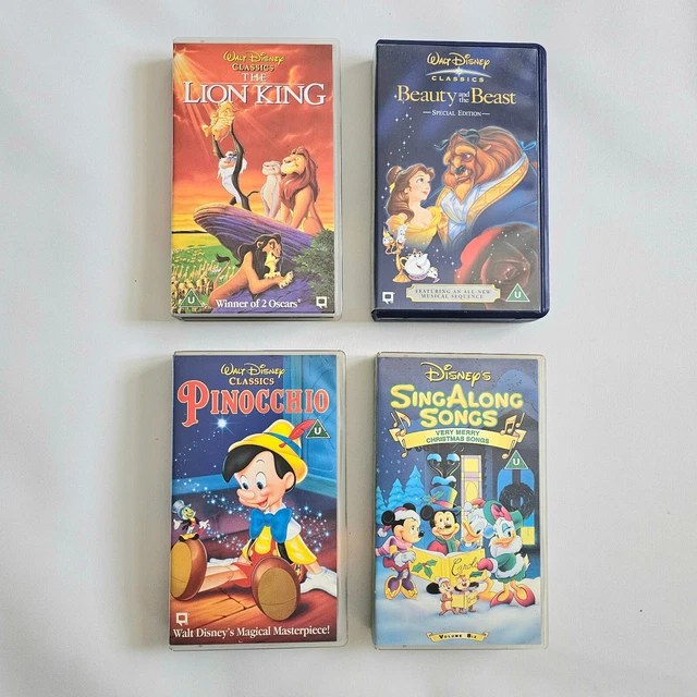 4X WALT DISNEY Classics VHS Set Animation Cartoon Movies Kids Rating U ...