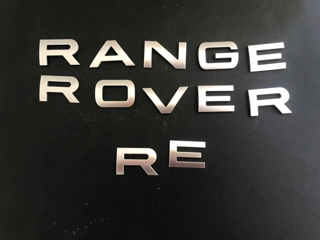 RANGE ROVER BADGE letters 30mm Tall Silver - Sold singly £5.81 ...
