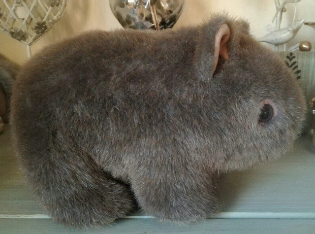 AUSTRALIAN PLUSH WOMBATS - Aussie Bush Toys Adult & Young / Baby Wombat ...