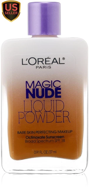L’ORÉAL PARIS MAGIC Nude Liquid Powder Bare Skin Perfecting Makeup SPF ...