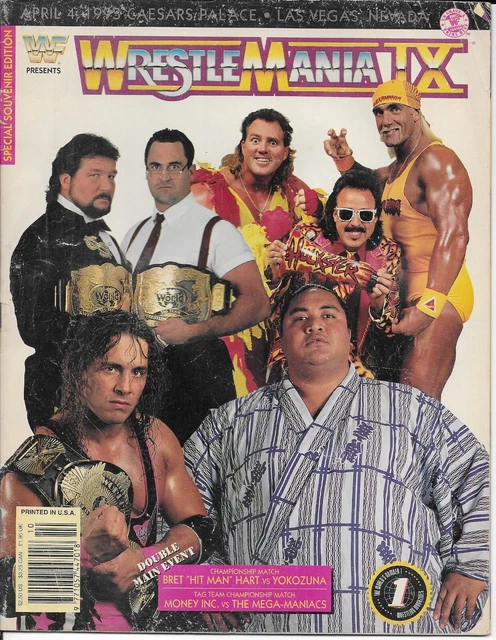 WWF WRESTLING WRESTLEMANIA IX (1993) PROGRAMME WWE WCW NXT AEW WWE WM9 ...