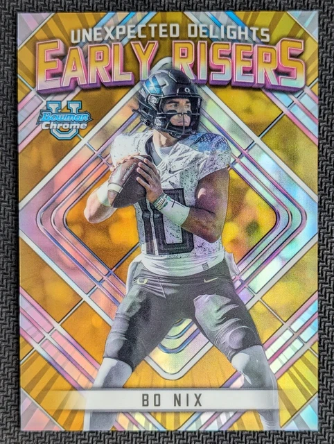 BO NIX GOLD Early Risers SSP # 12/50 ! 2023 Bowman U Chrome ! Canards ...