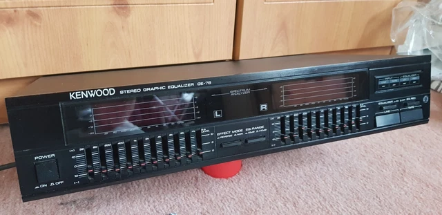 KENWOOD GE-76 EQUALIZER with Dual Graphic Spectrum Analyzer, fully ...