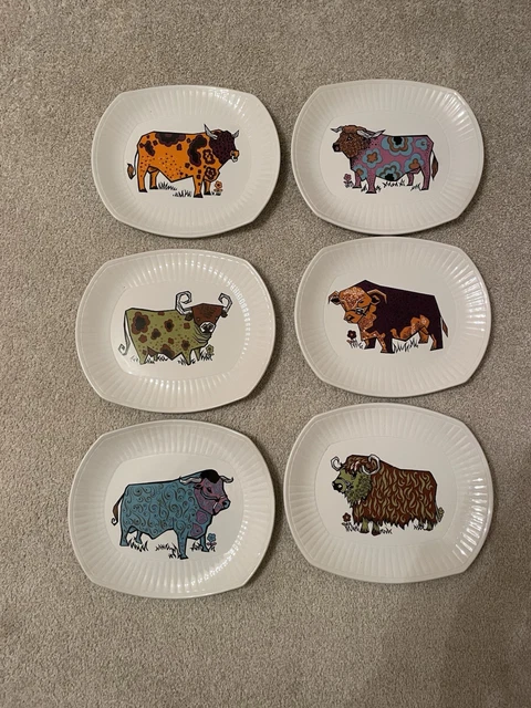 BEEFEATER STEAK AND Grill Plates Complete Set Of 6 £57.88 - PicClick UK