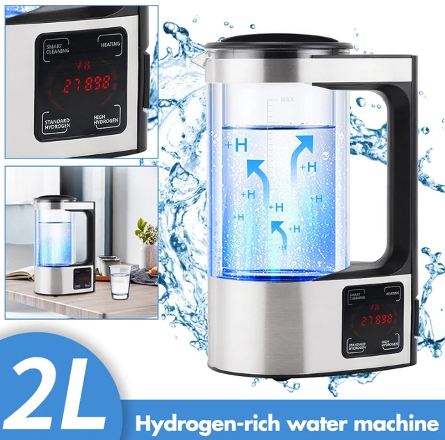 2L ELECTRIC HYDROGEN Rich Alkaline Water Ionizer Generator Machine 220V ...