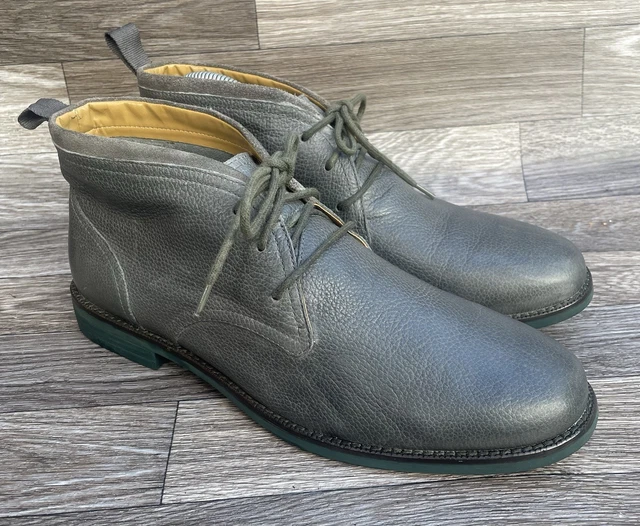 COLE HAAN ANKLE Chukka Boots Mens 9.5M Gray Leather Lace Up £20.76 ...