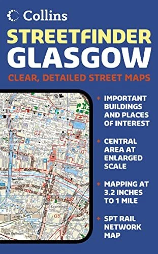 GLASGOW STREETFINDER COLOUR Map Sheet map, folded Book The Cheap Fast ...