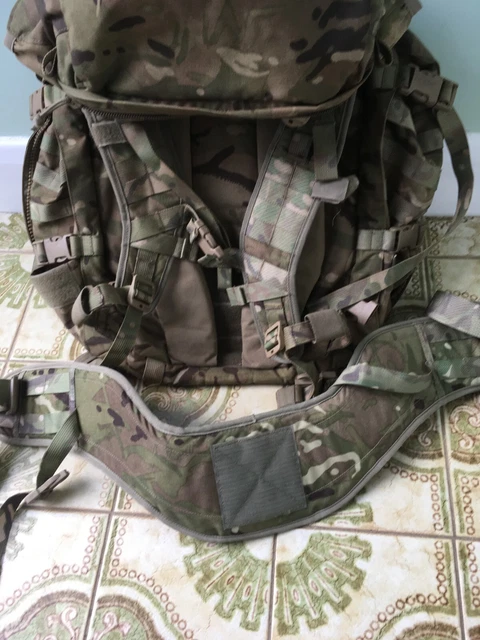 BRITISH ARMY VIRTUS MK 3 90L MTP BERGEN RUCKSACK AND Hip Pad BELT ...