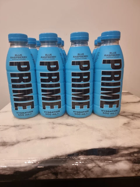 PRIME HYDRATION DRINK By Logan Paul x KSI Blue (Raspberry) - 12 Pack £7 ...