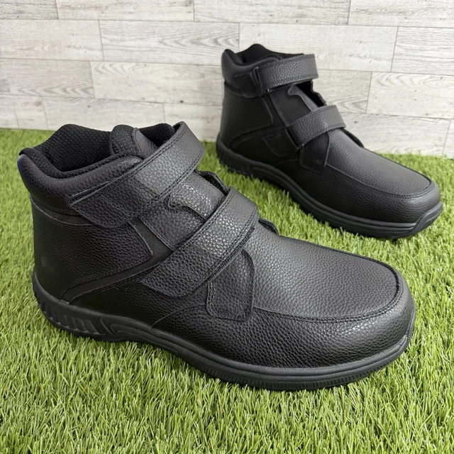 ORTHOFEET GLACIER GORGE Diabetic Boots Mens 11 2E 581 Black Leather ...