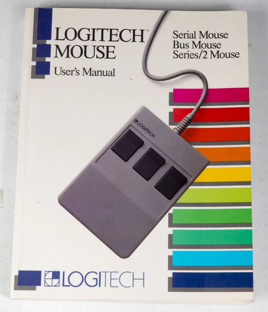 MOUSE VINTAGE LOGITECH manuale utente 1988 ST534B07 EUR 4,48 - PicClick IT