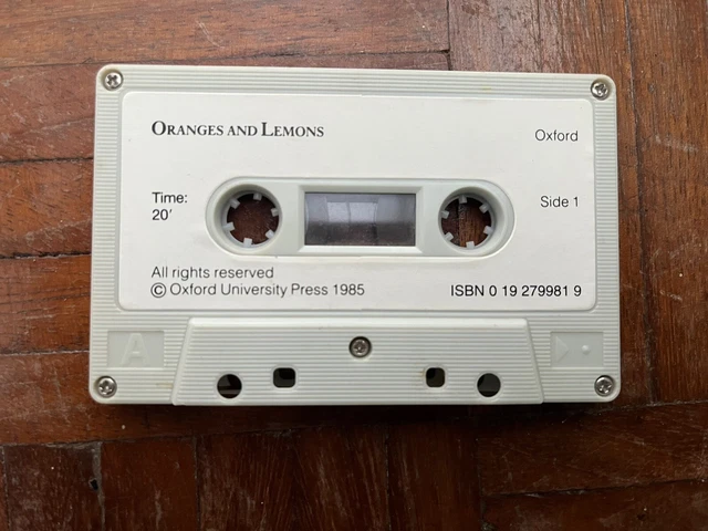 ORANGES AND LEMONS cassette tape 1985 Oxford University Press £4.95 ...