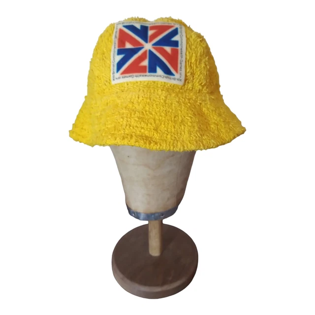 VINTAGE RARE 1974 NZ New Zealand Commonwealth Games Souvenir Bucket Hat ...
