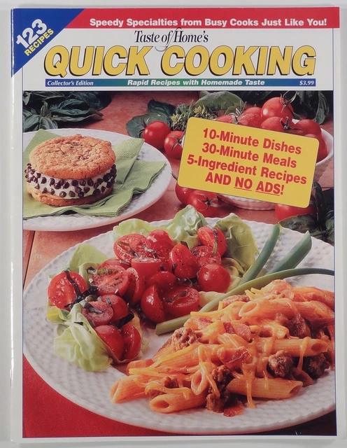 2001 TASTE OF HOME'S QUICK COOKING homemade recipes EASY DESSERTS meal ...