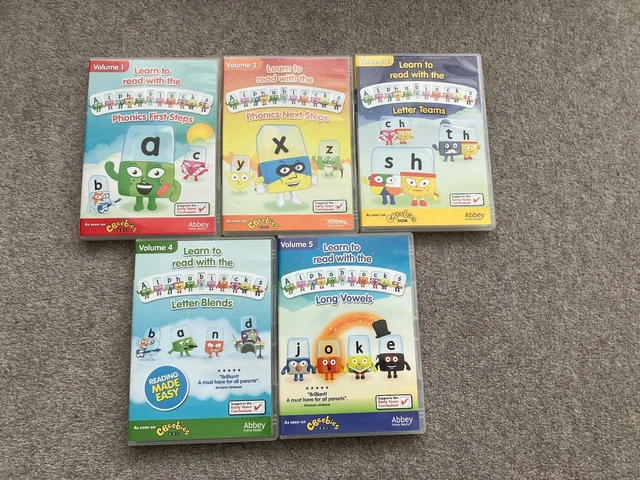 ALPHABLOCKS COMPLETE COLLECTION Volumes 1-5 DVD CBeebies Early Years ...