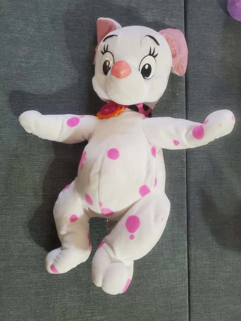VINTAGE DISNEY PLUSH Oddball Puppy Dog 101 & 102 Dalmatians w/ Pink ...