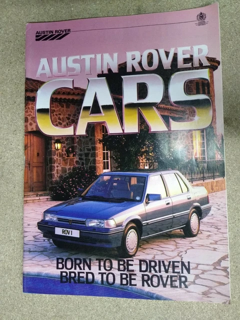 AUSTIN ROVER CARS Sales Brochure - 1980's £12.95 - PicClick UK
