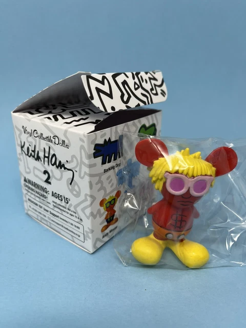 KEITH HARING MINI ANDY Mouse. Medicom Toy Vinyl Collectible Doll ...