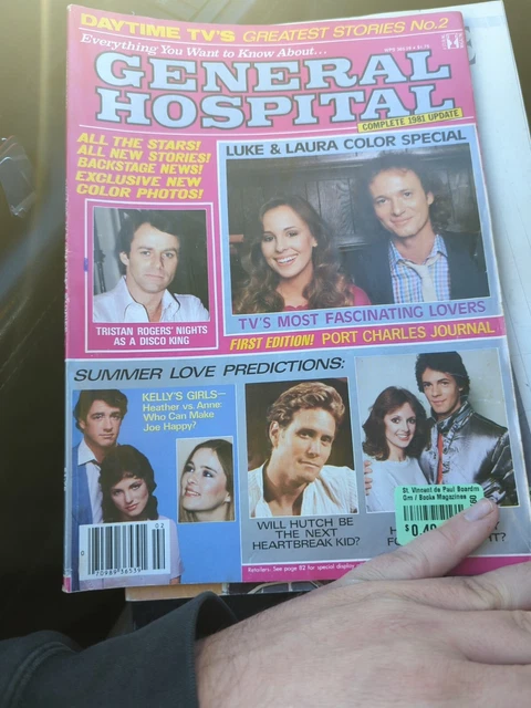 EVERYTHING GENERAL HOSPITAL Magazine 1981 Luke Laura Tristan Rick ...