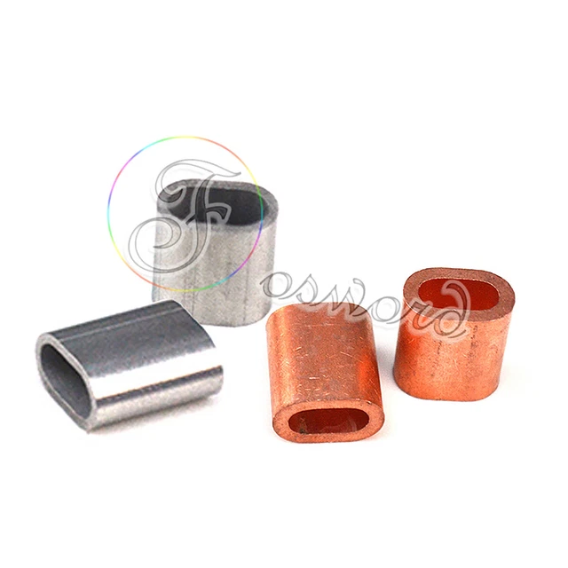 M1 - M4 Wire Rope Ferrules Cable Clamp Crimping Sleeve Copper ...