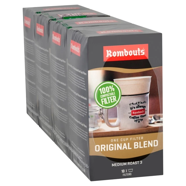 ROMBOUTS KAFFEE ORIGINAL Geröstet Gemahlener 10 Filter für Pack Wählen ...