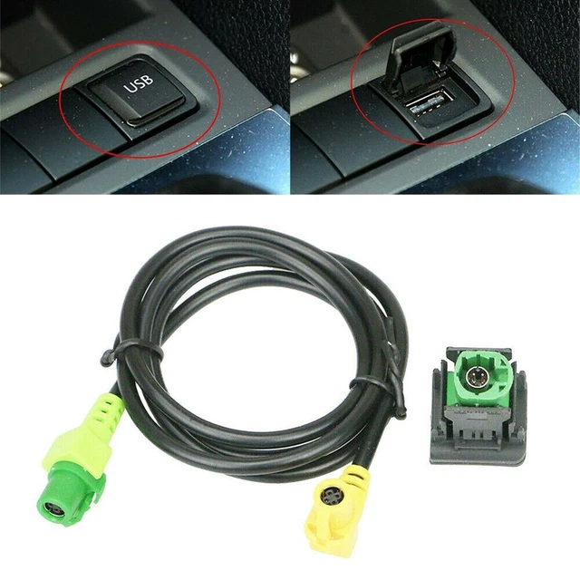 USB CABLE SOCKET for Golf Mk5 Mk6 R32 5KD035726A Custom Fit Shifter ...