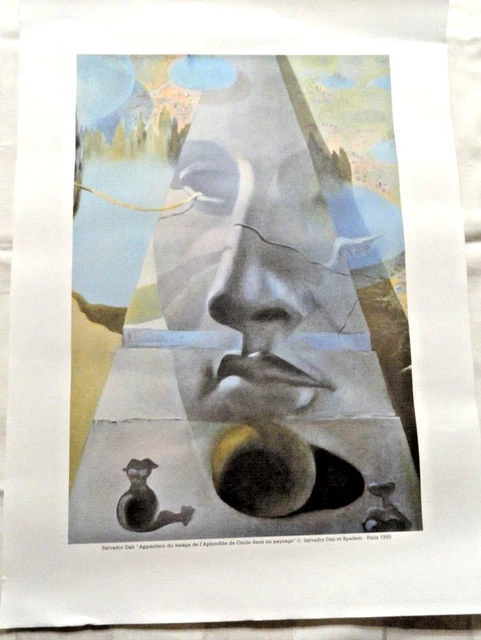 SALVADOR DALI APPARITION Du Visage D'aphrodite De Cnide EUR 30,00 - PicClick FR
