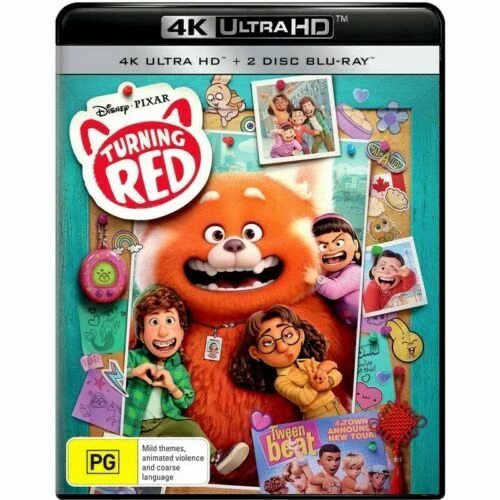 TURNING RED DISNEY Pixar 4K + 2 Disc Blu-ray BRAND NEW Region B $29.99 ...