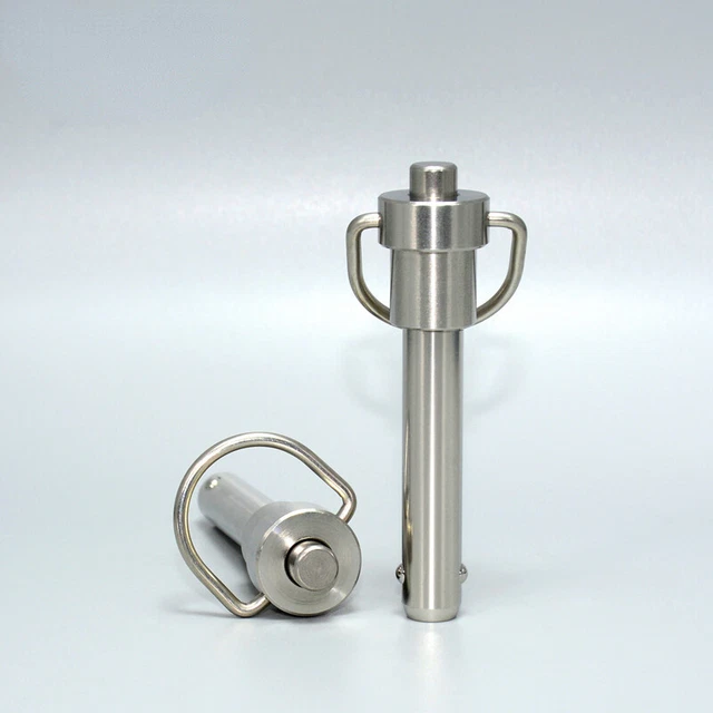 BOLT BALL QUICK Release Pin Head Quick Lock Pin Plug w/Ring Handle Pull ...