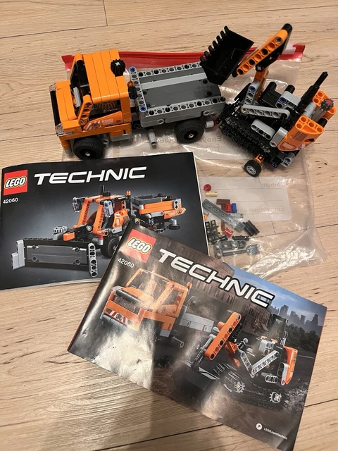 LEGO TECHNIC 42060 Straßenbau Fahrzeuge, 2 in 1 Modell, zerlegt ...