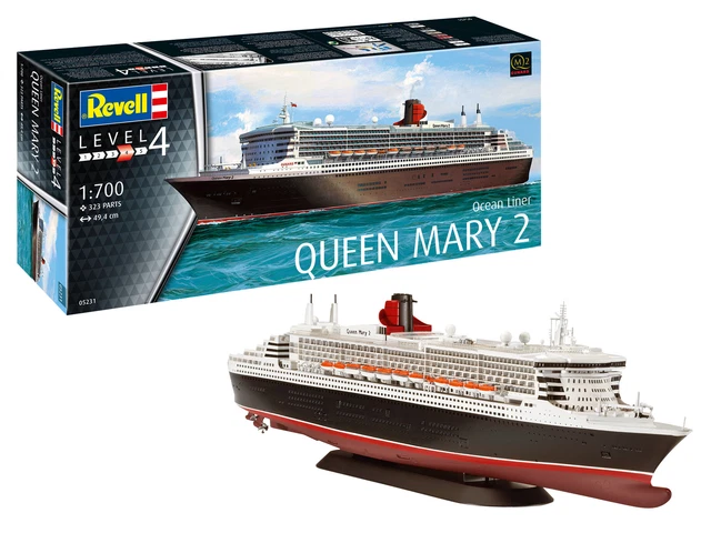WARSHIP MODEL KIT Revell Queen Mary 2 1:700 $84.99 - PicClick CA
