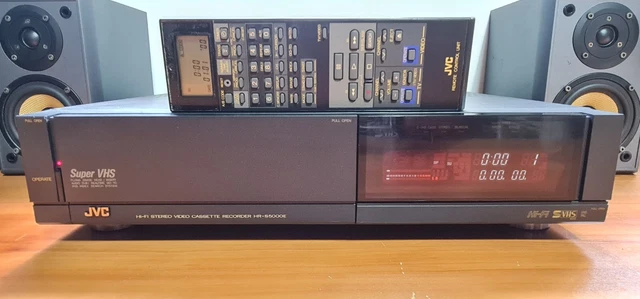 JVC HR-S5000E SUPER VHS Hi-End Editing Hi Fi Stereo S-VHS VCR PAL ...