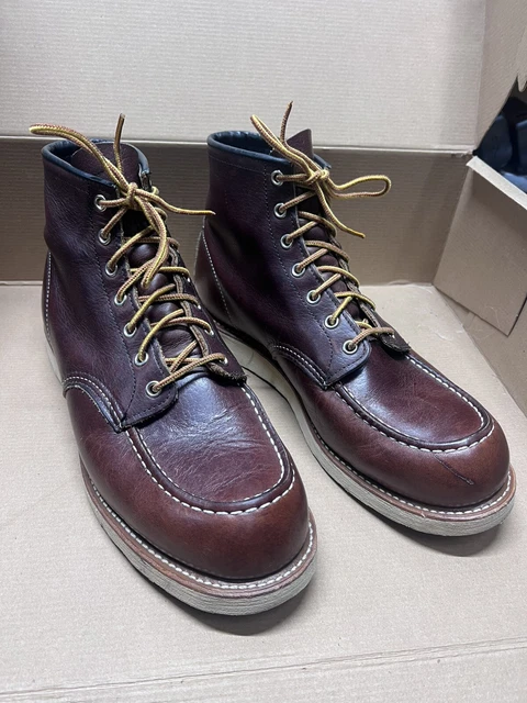 RED WING 8138 Classic Moc Toe Boots - Briar Oil Slick Leather - 12 D £ ...