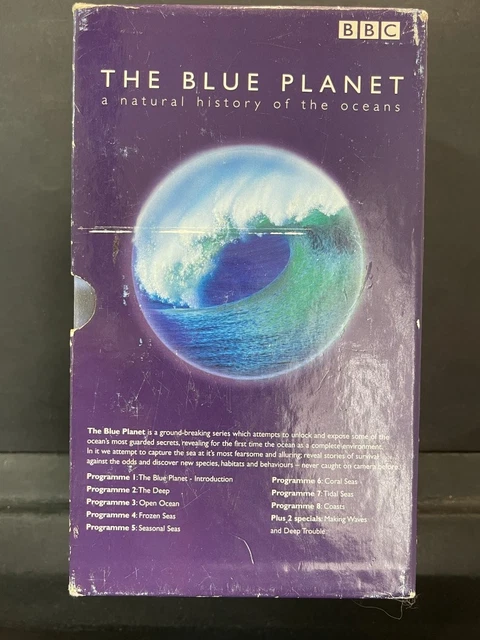 BBC THE BLUE Planet VHS Box Set Complete Series David Attenborough 2001 ...