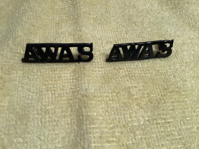WW2 ORIGINAL &AWAS& AUSTRALIAN WOMEN'S ARMY SERVICE Shoulder Title ...