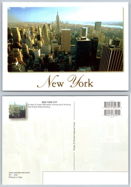 CONTINENTAL NEW YORK City Skyline Postcard £1.80 - PicClick UK