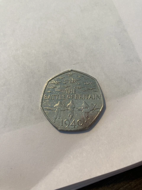VERY RARE - The Battle of Britain 1940 50p Coin £30.00 - PicClick UK