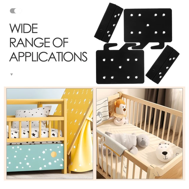 BED RAIL HOOK Plates Headboard Attachment Kit Parts Layer Connectors £ ...