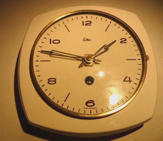 SELTENE, ALTE MECHANISCHE ELBOR Küchenuhr Wanduhr Vintage ...