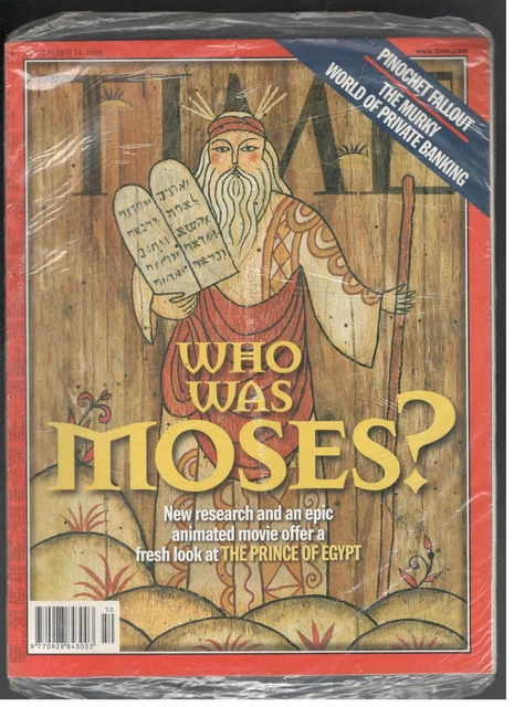 TIME MAGAZINE DECEMBER 14, 1998 Who Was Moses? The Prince Of Egypt ...