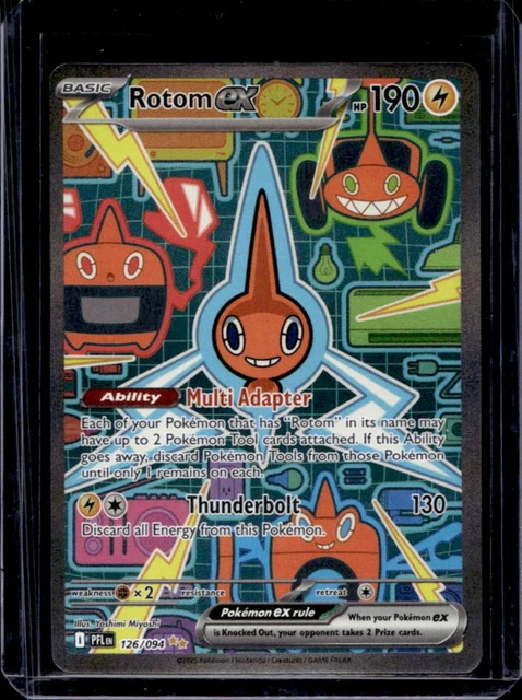 2025 POKEMON PHANTASMAL Flames Rotom ex Special Illustration Rare #126/ ...