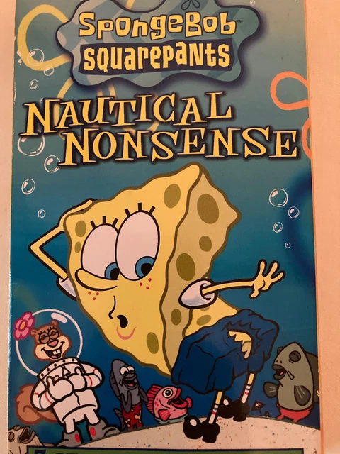 NICKELODEON SPONGEBOB SQUAREPANTS-NAUTICAL Nonsense VHS Tape Cartoon ...