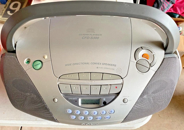 SONY BOOMBOX AM/FM Radio CD -R/RW Player PLAY BACK Tested $22.00 - PicClick