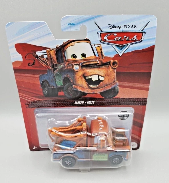 DISNEY PIXAR CARS Tow Truck Mater Metal Series Brown Mattel Rust Funny ...