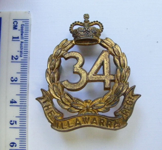 AUSTRALIA ARMY. 1953-60 The Illawarra Regiment, 34th Infantry Bn Hat ...