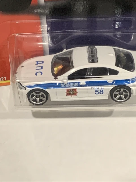MATCHBOX BMW M5 Police White Global Series Diecast 1/64 Toy Car Mattel ...