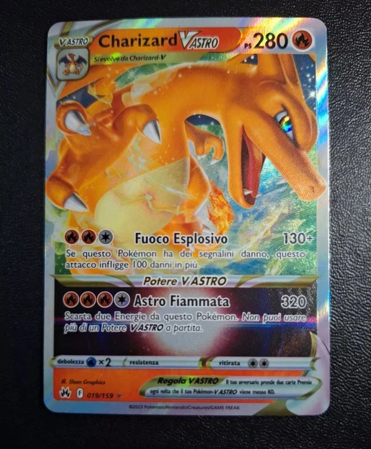CARTA POKEMON CHARIZARD Vastro V Astro 019/159 - Ultra rara ITA Zenit ...