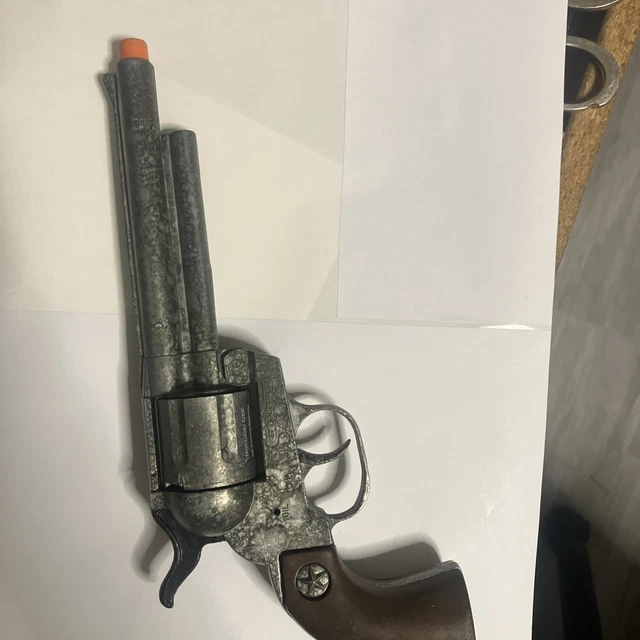 VINTAGE GONHER TOY Cap Gun Revolver Castalla Model No. 121 Spain w ...