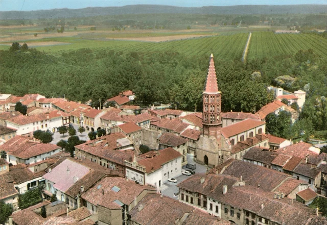 CARTE NEGREPELISSE VUE générale aérienne Au dond Domaine des Valettes ...