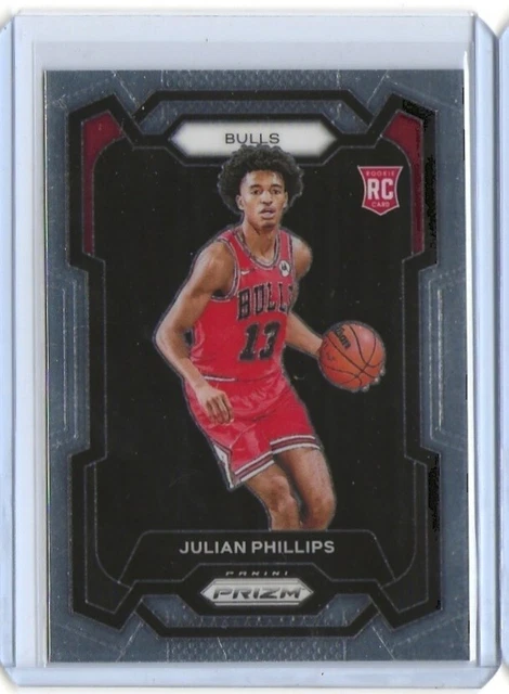 JULIAN PHILLIPS 2023-24 Panini Prizm Rookie RC #125 Chicago Bulls EUR 2 ...